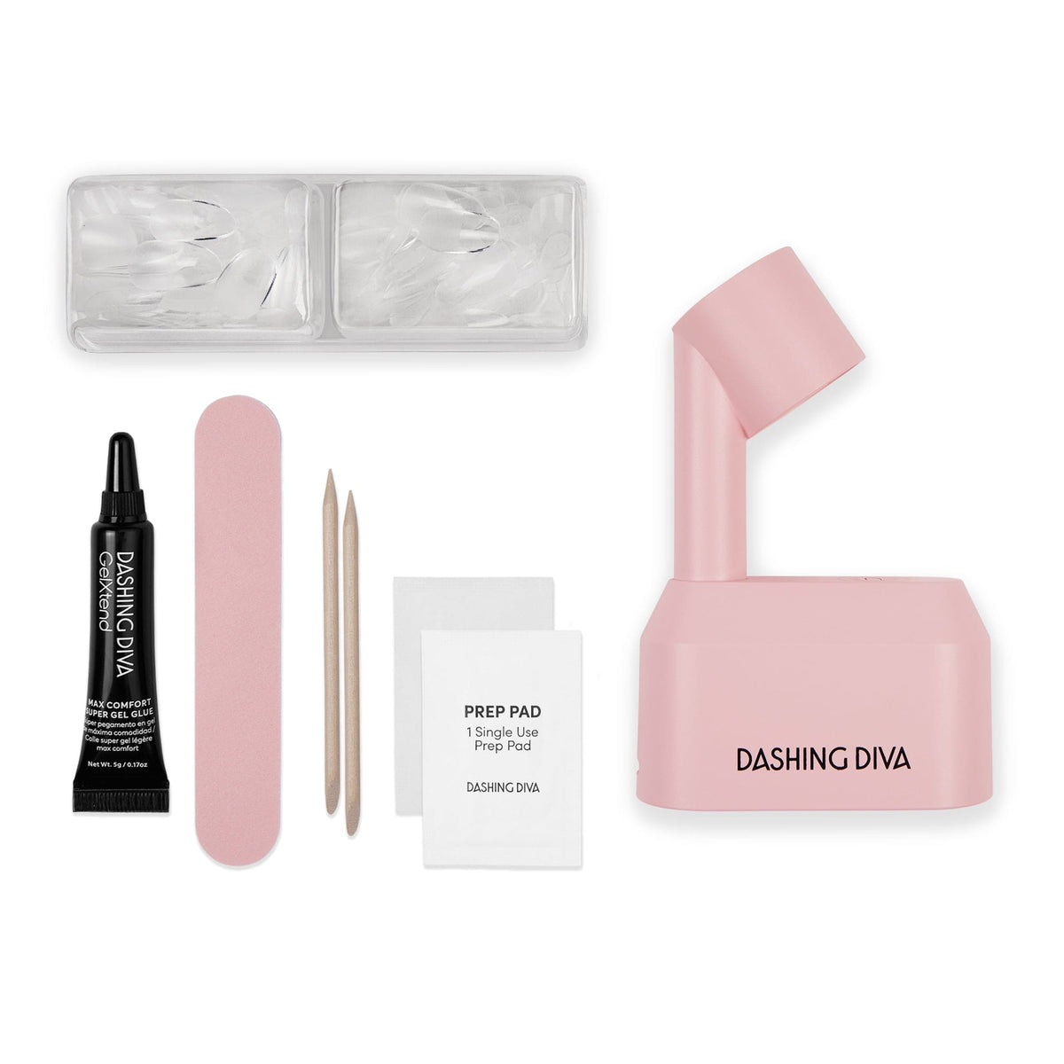 GelXtend Starter Kit – Medium Round Soft Gel Extensions – Dashing Diva