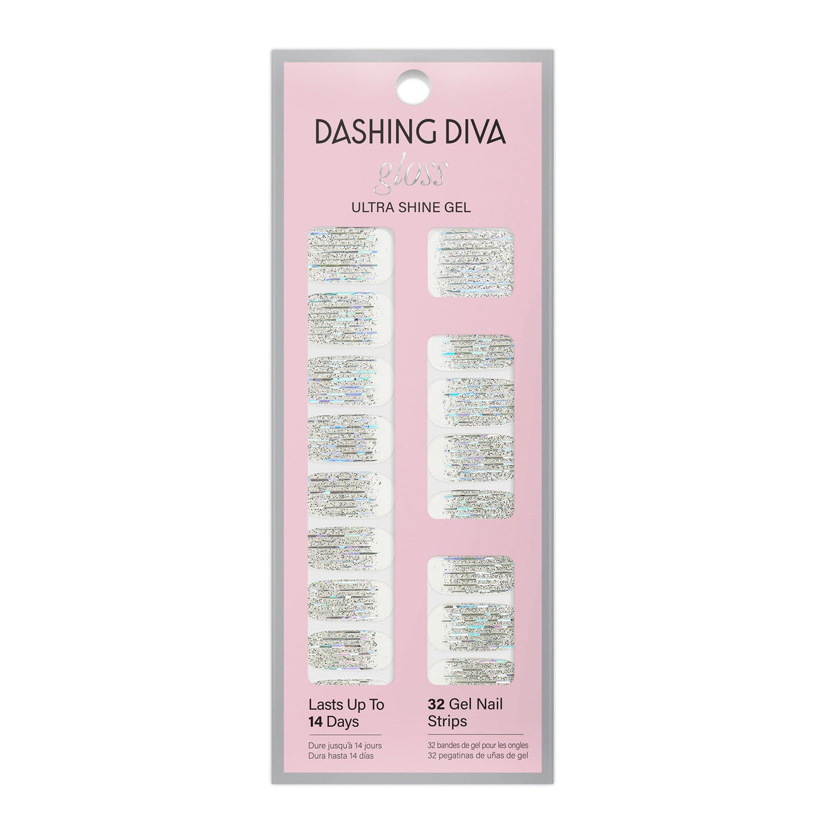 Going Platinum - Iridescent Silver Gel Nail Strips – Dashing Diva