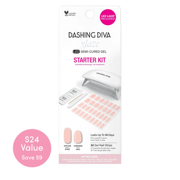 Pale Blush – Semi-Cured Pale Pink Gel Starter Kit – Dashing Diva
