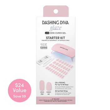 Pale Blush – Semi-Cured Pale Pink Gel Starter Kit – Dashing Diva