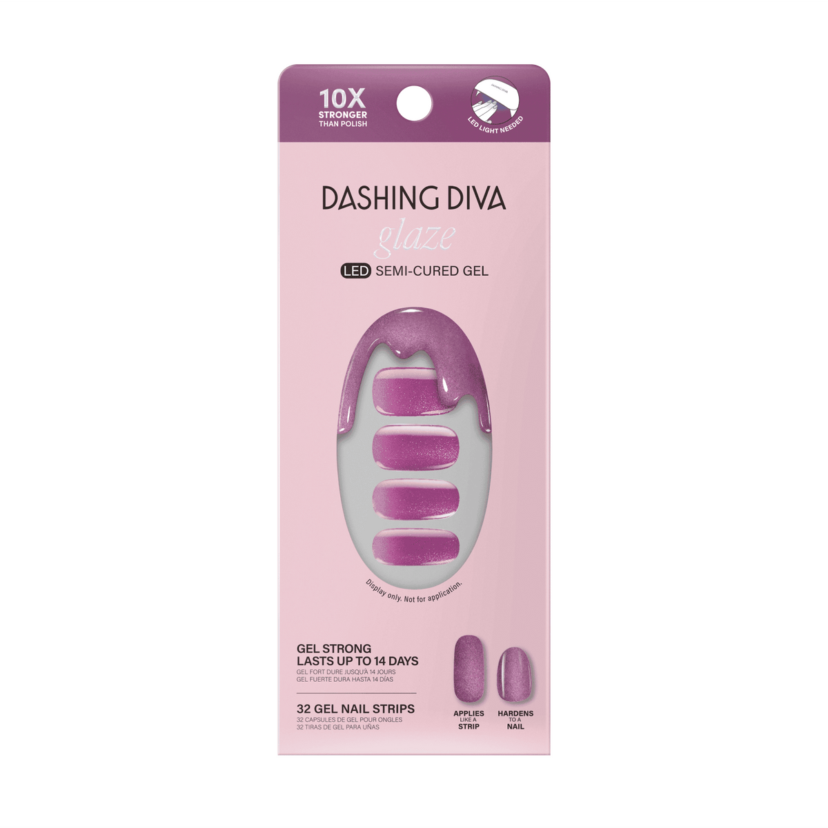 Berry Contrary – Berry Purple Velvet Gel Nail Strips – Dashing Diva