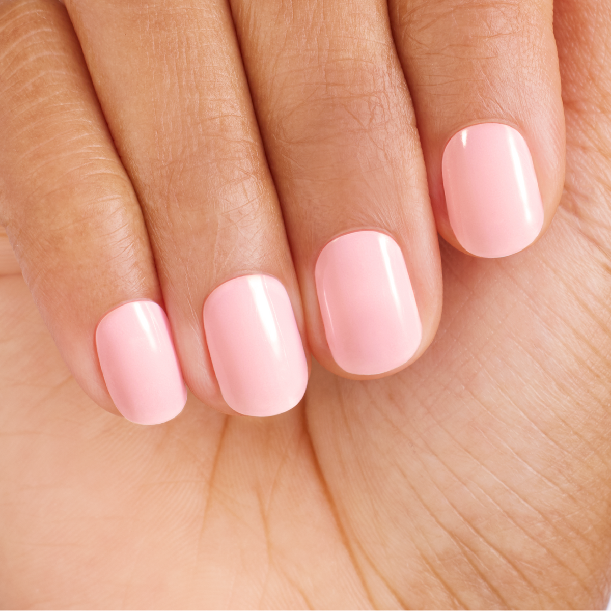 Lovely Pink – Sheer Pink Semi-Cured Gel Strips – Dashing Diva