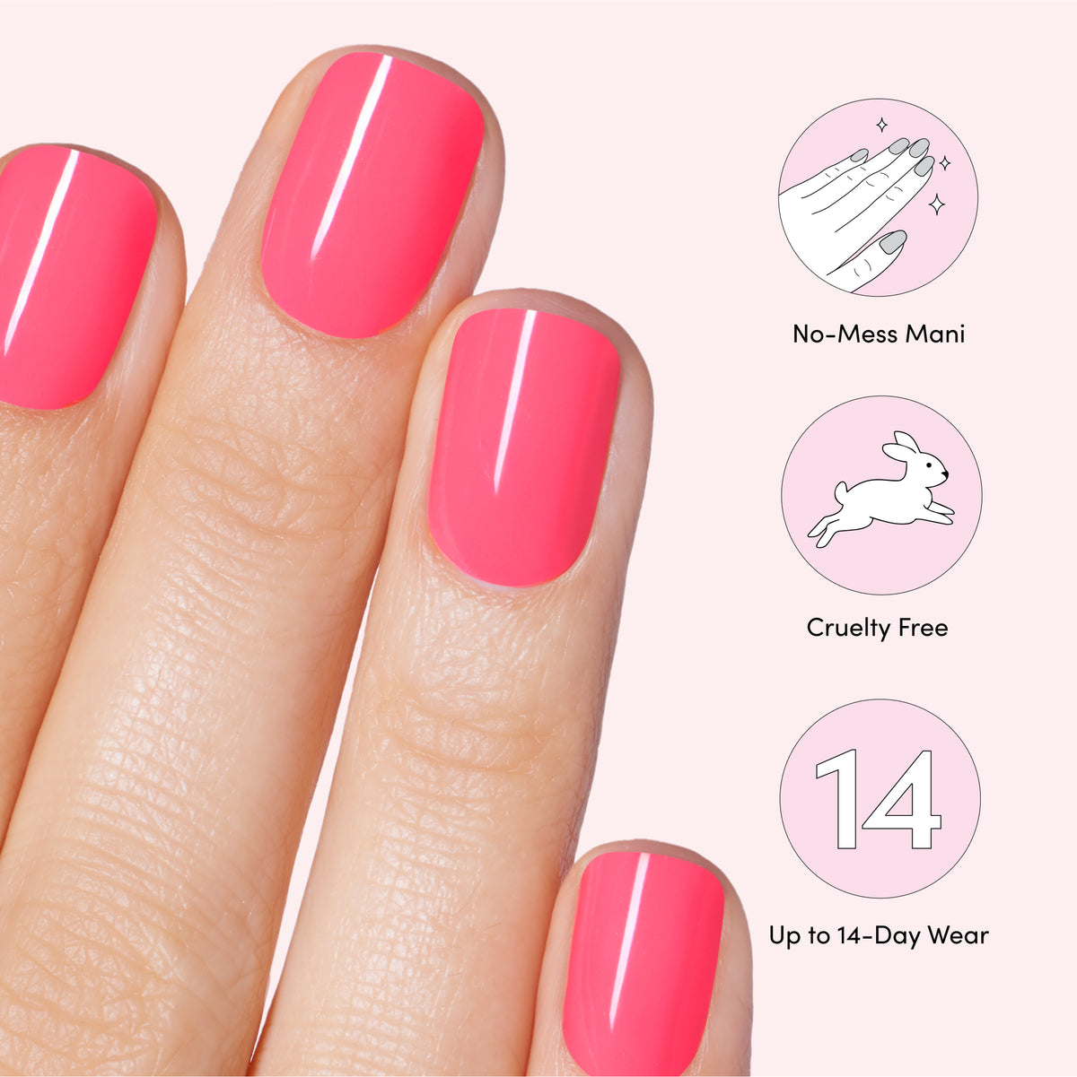 Sonic – Red-Orange Semi-Cured Gel Nail Strips – Dashing Diva