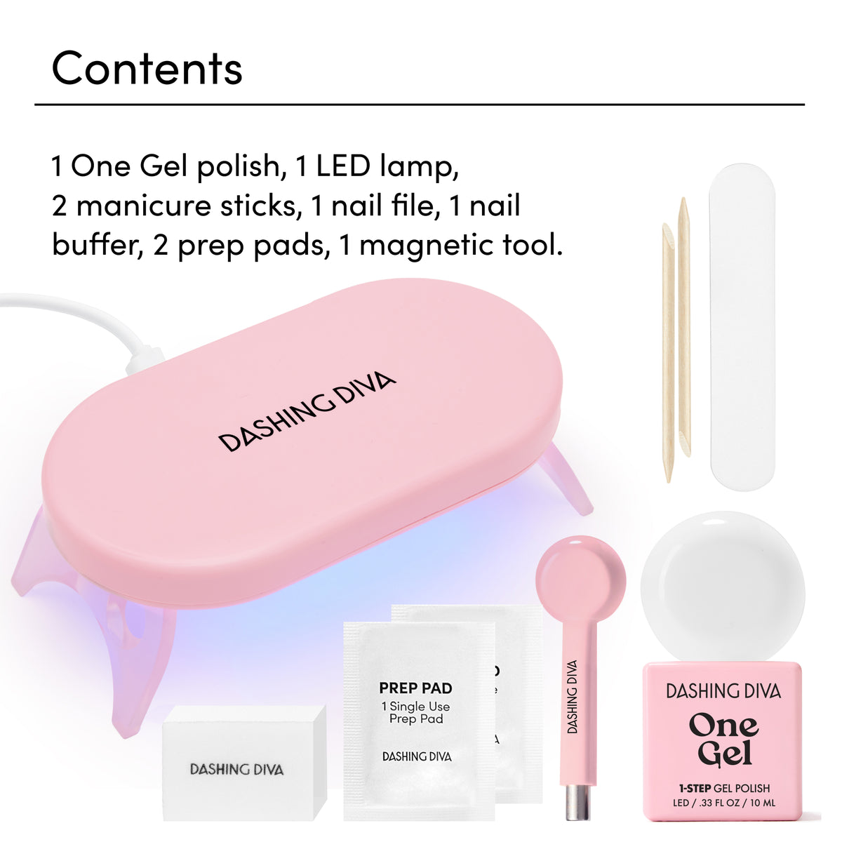 Moment – Soft Pink Magnetic Gel Polish Starter Kit – Dashing Diva