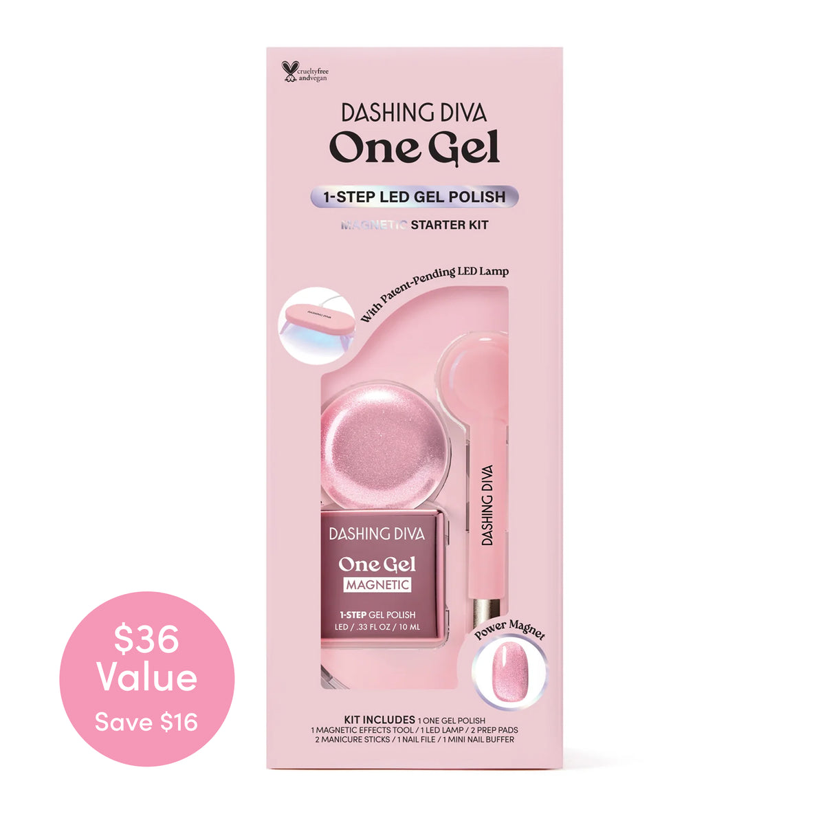 Moment – Soft Pink Magnetic Gel Polish Starter Kit – Dashing Diva