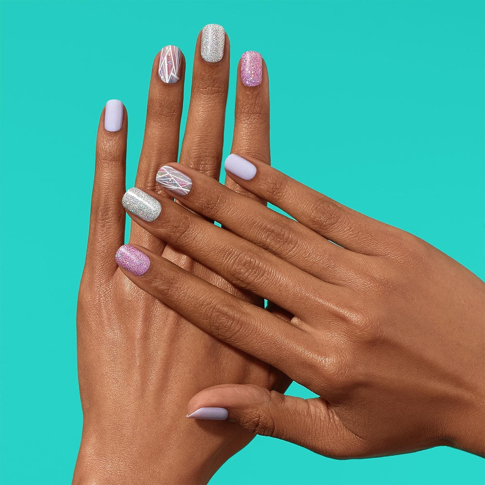 Gleam Queen - Lilac & Shattered Glass Nails - Dashing Diva – Dashing Diva